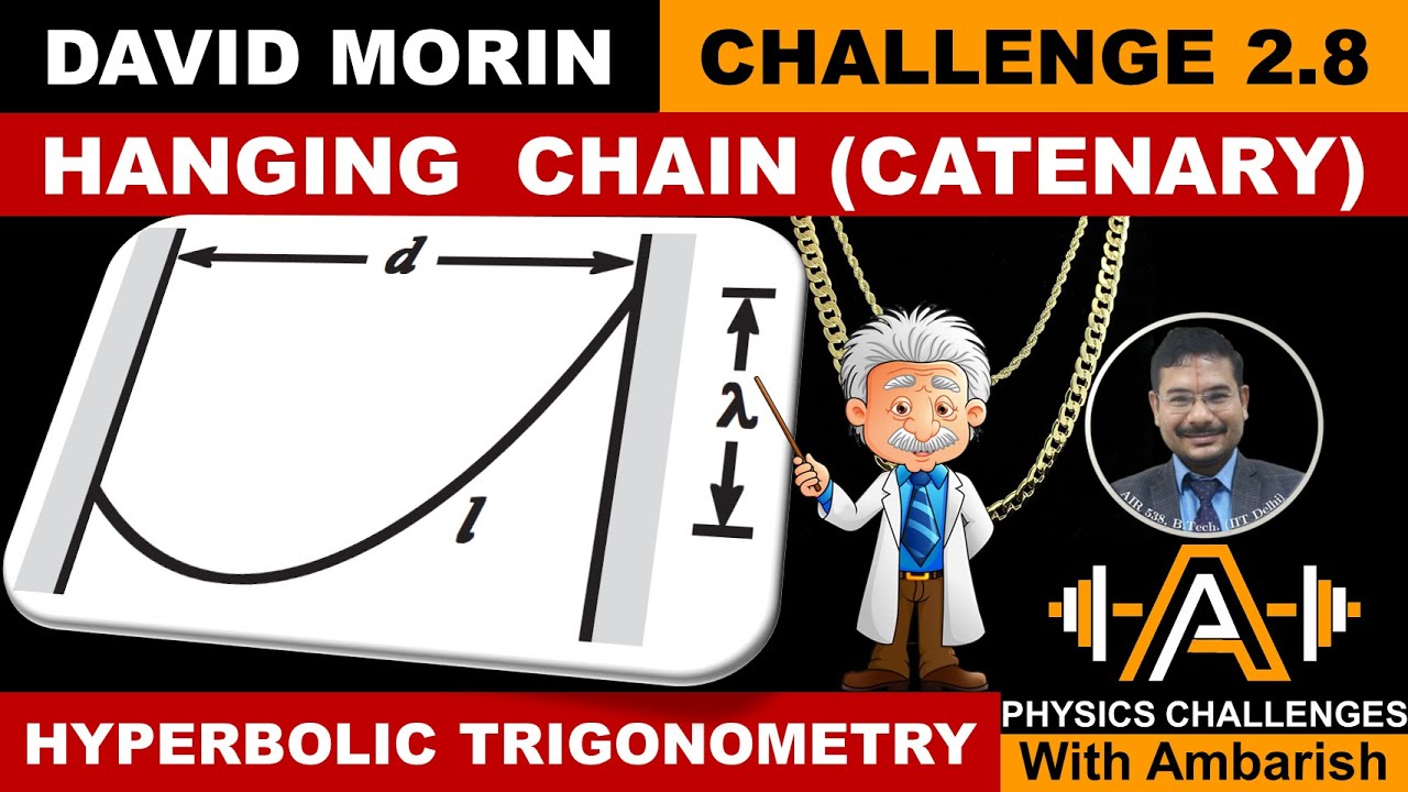 CATENARY| DAVID MORIN 2.8|LAWS OF MOTION| HYPERBOLIC TRIGONOMETRIC ...