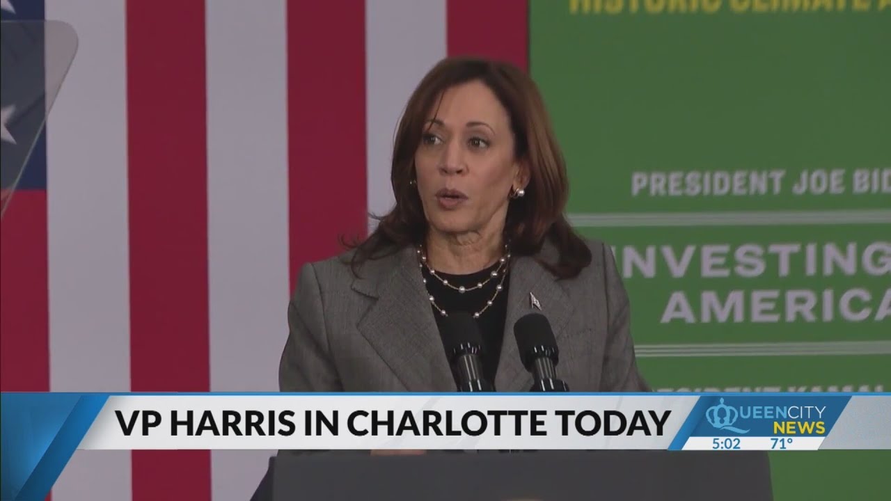 VP Harris stops in Charlotte for economic 'Opportunity Tour' - YouTube