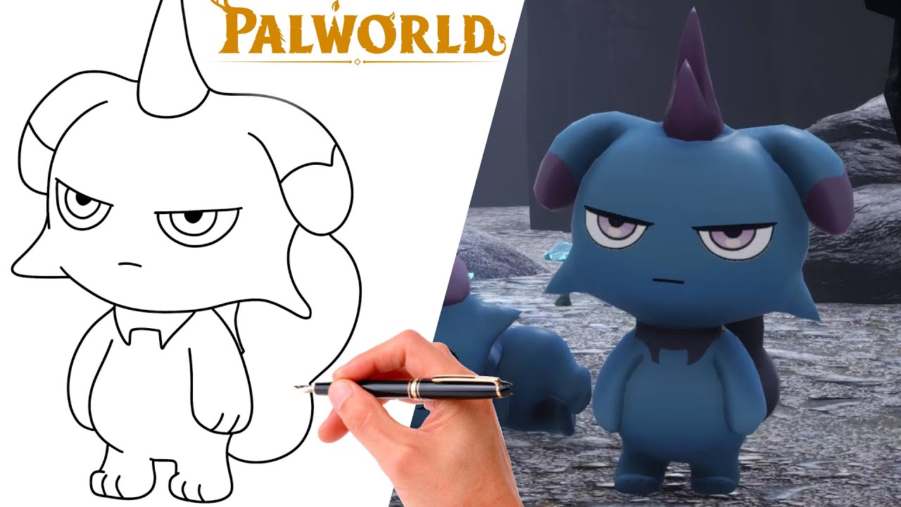 How To Draw DEPRESSO PAL From PALWORLD #017 | Palworld Drawing - YouTube
