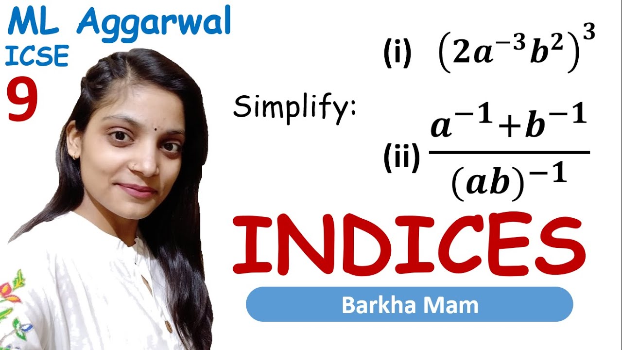 Indices Class 9 Maths ICSE | Exercise 8 Q 2 | ML Aggarwal Solutions ...