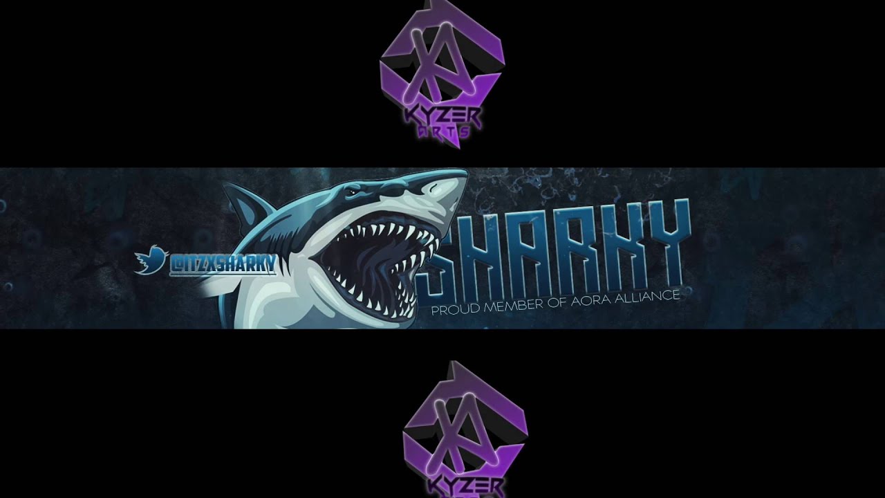 Aora Sharky | Youtube Banner Speedart - YouTube