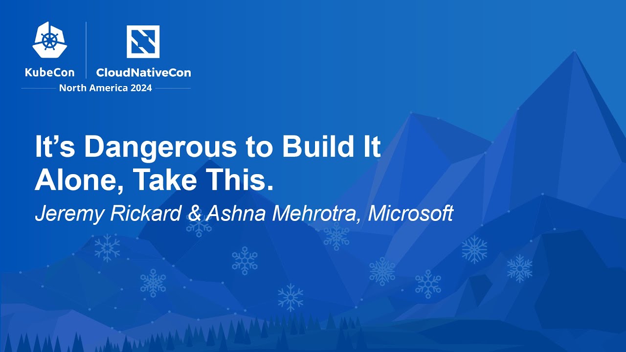 It's Dangerous to Build It Alone, Take This. - Jeremy Rickard & Ashna ...