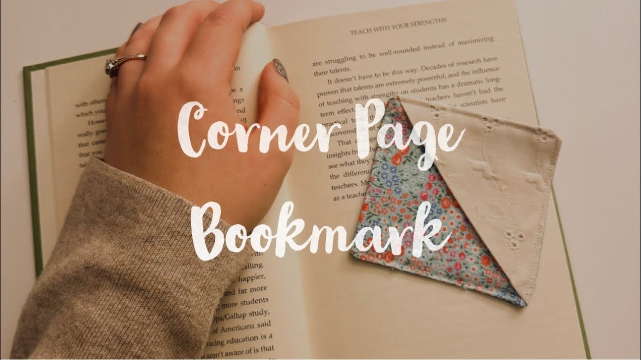 Corner Page Bookmark- Sew Much Fun - YouTube