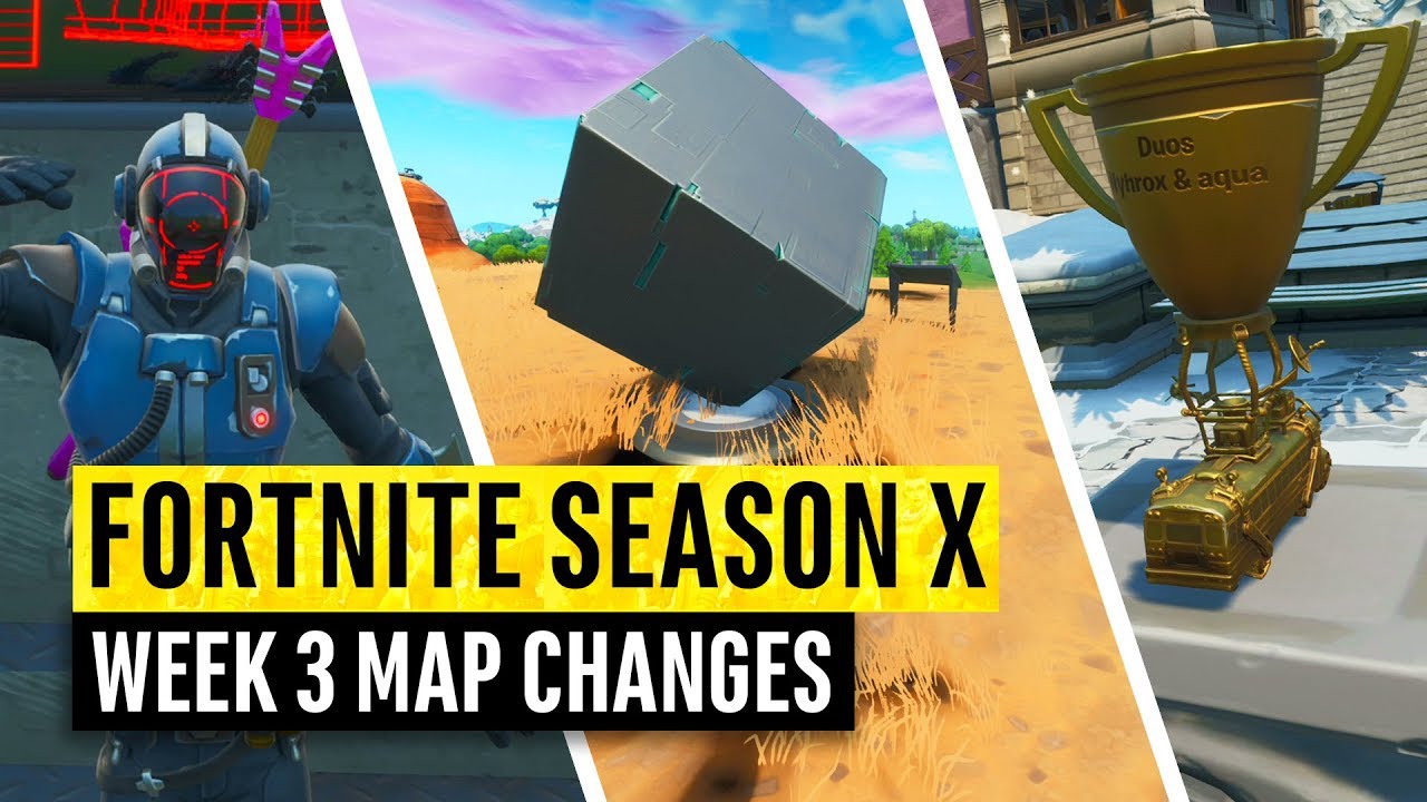 Fortnite | All Season X Map Updates and Hidden Secrets! WEEK 3 - YouTube