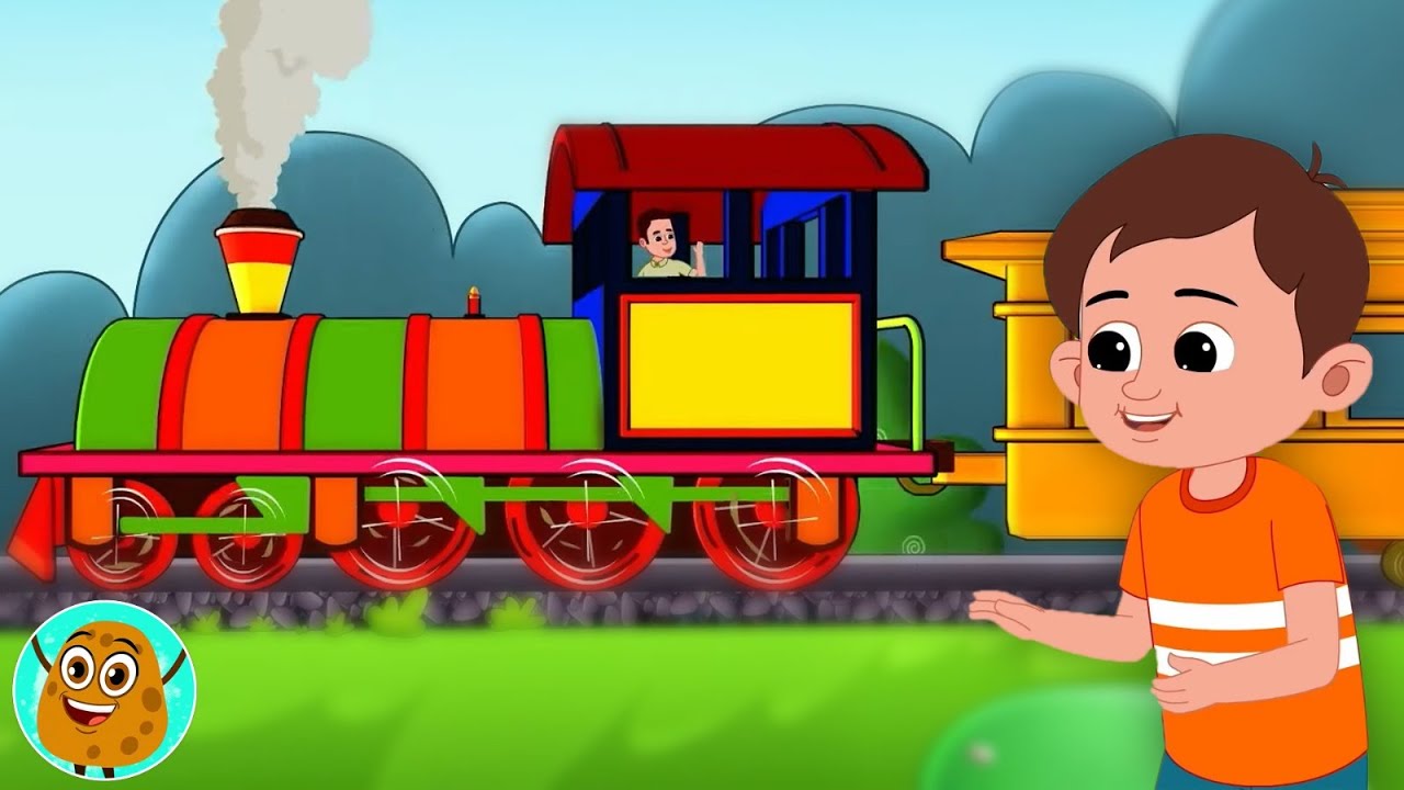 Chuk Chuk Rail Gadi, Train Song, लाल पजामा, Hindi Cartoon Videos and ...