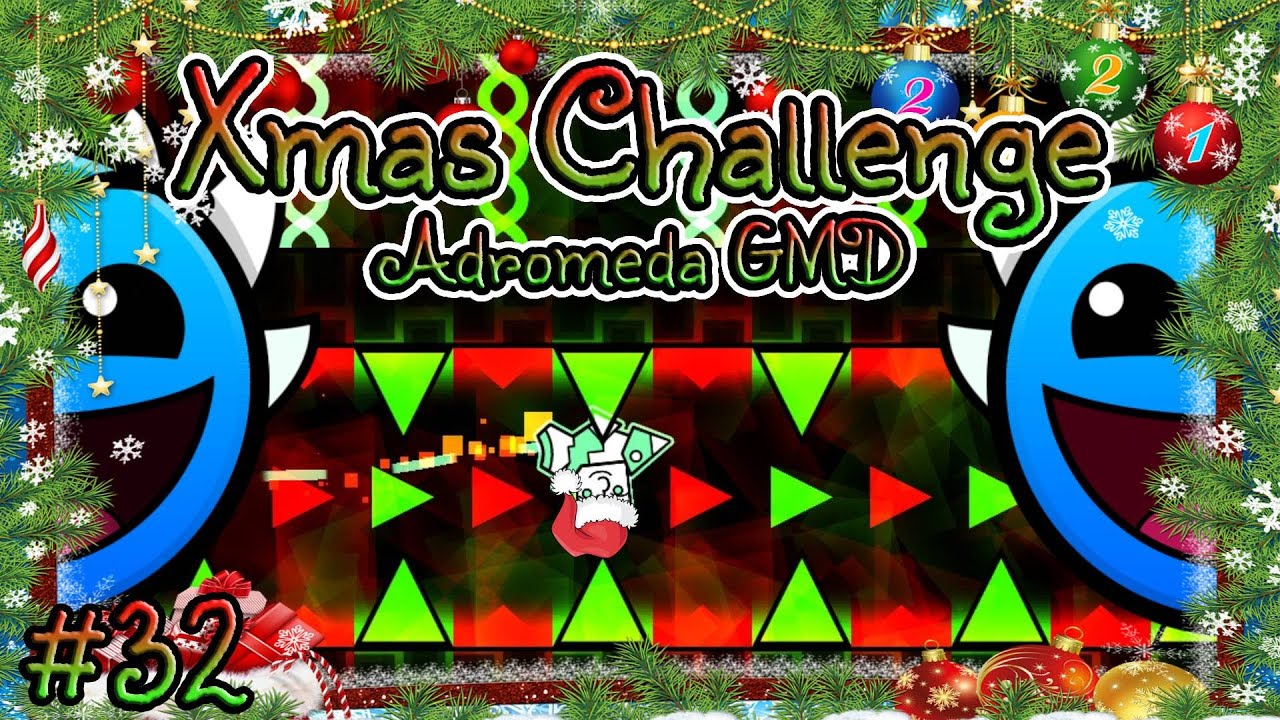 'Xmas Challenge' By Adrameda GMD // Geometry Dash #32 - YouTube