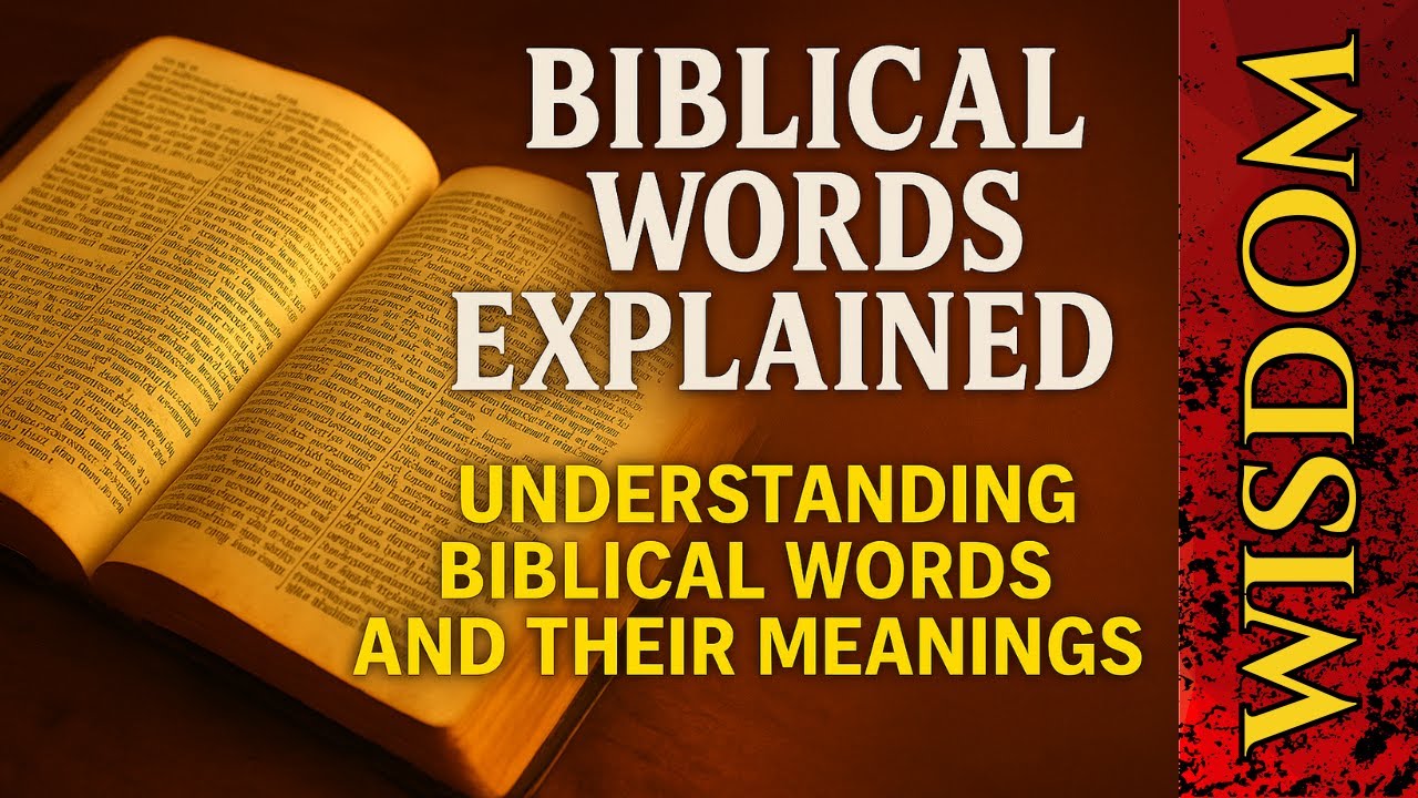 Biblical Words Explained 🔥 Understanding Biblical Words and Their ...