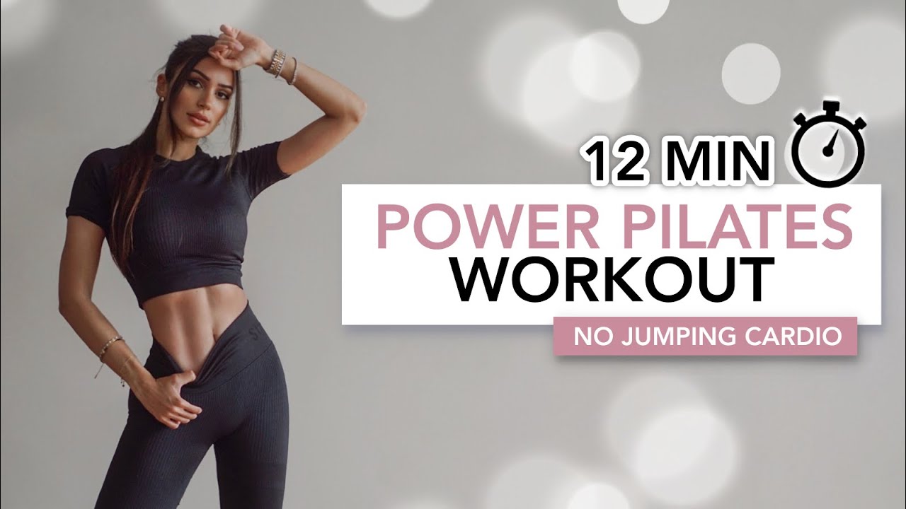 12 Min Power Pilates Cardio Workout No Jumping Burn Fat And Tone Your