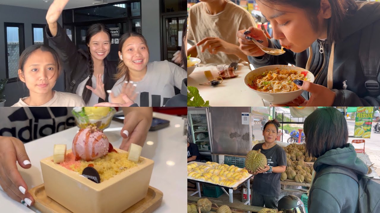 Find something to eat in Mae Sot with friends for 1 day - YouTube
