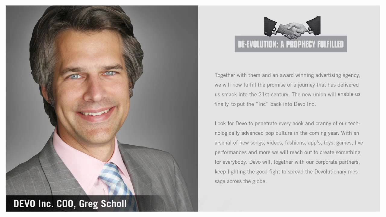 DEVO - Greg Scholl of DEVO Inc. - #1 - YouTube