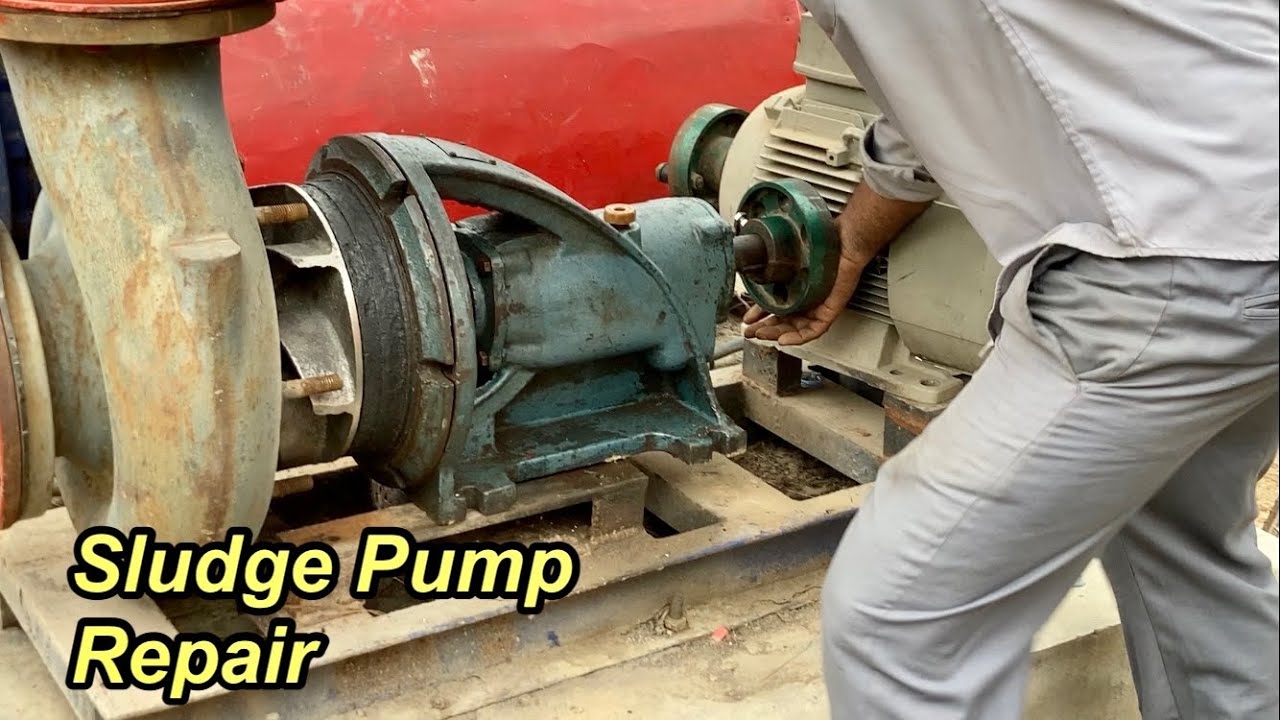 Sludge Pump Repair Related #hvac #mechnical #bearing - YouTube