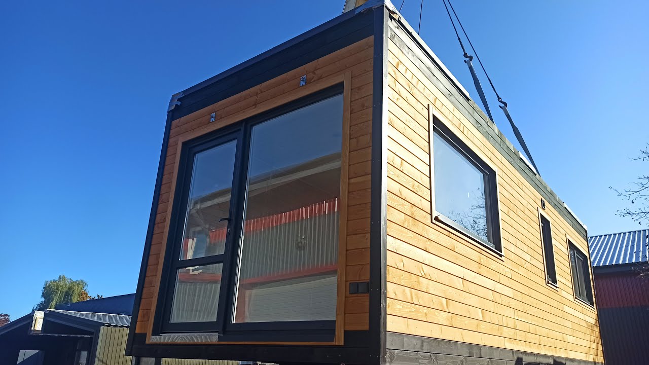 Modular wooden house based on the Nizza model, 26 m2, for France ...