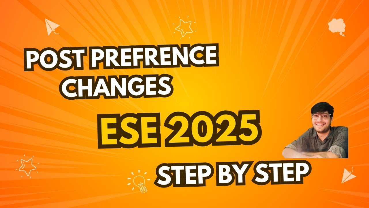 ESE 2025 POST PREFRENCE CHANGE STEP BY STEP #esecivil #gateexam2025 - YouTube