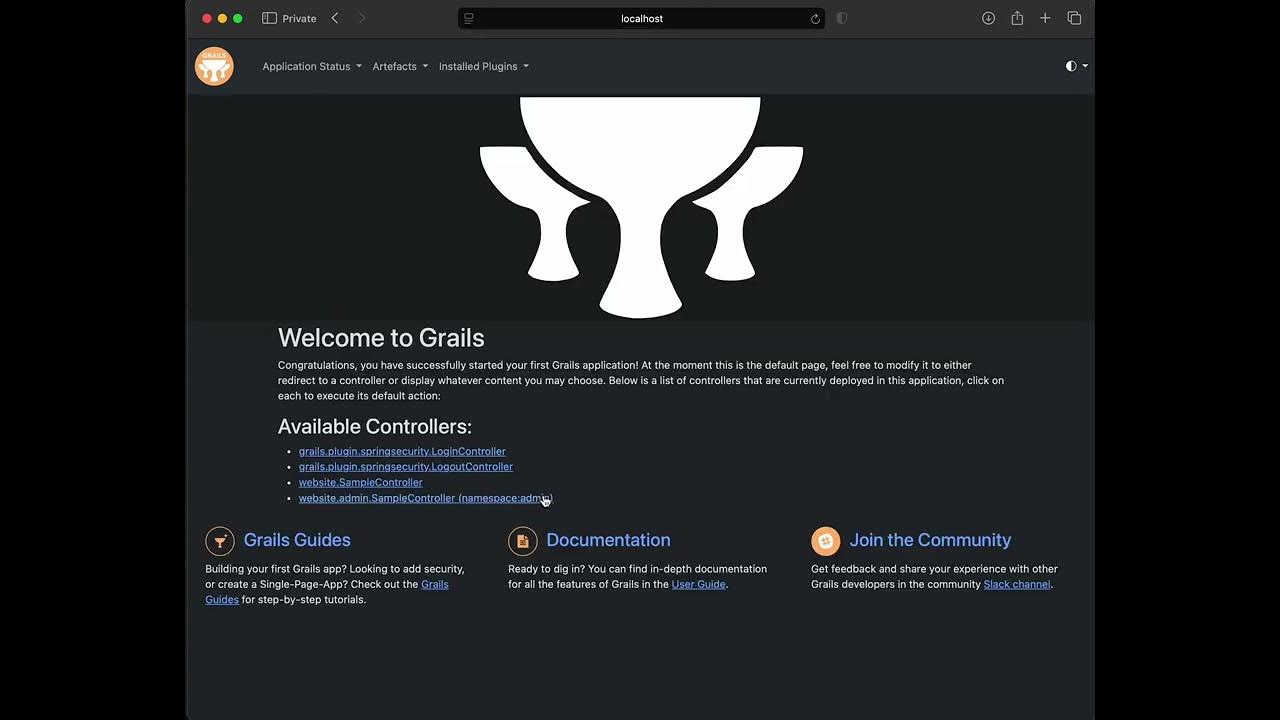 Grails 7 Secured with Spring Security 6.3.3 - YouTube