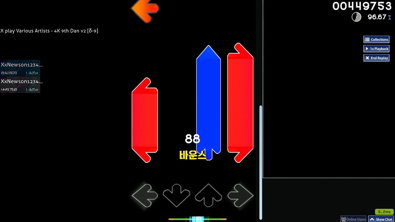 osu!mania | 4K 9th Dan v2 [δ-9] 96.40% Pass! - YouTube