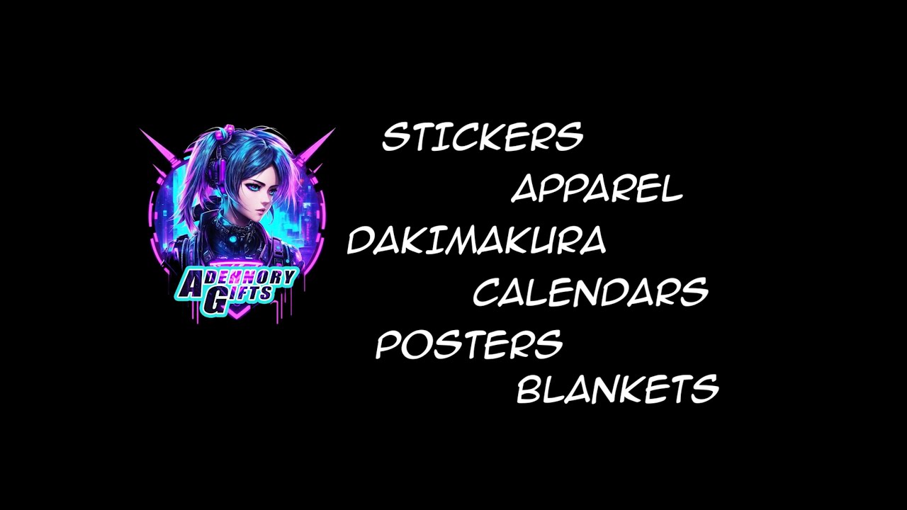 Adehnory Gift Sticker shop ad: Stickers, Dakimakura, Apparel, Calendars ...