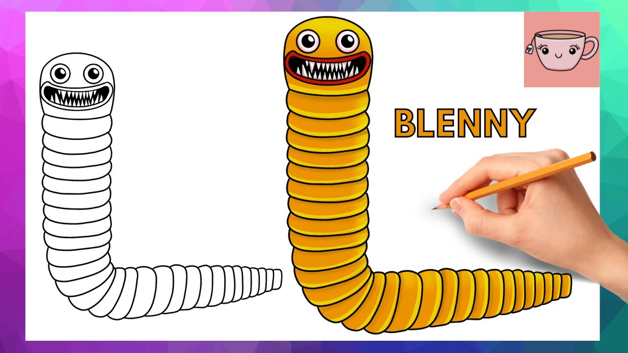 How To Draw Blenny from Joyville | Easy Step By Step Drawing Tutorial ...
