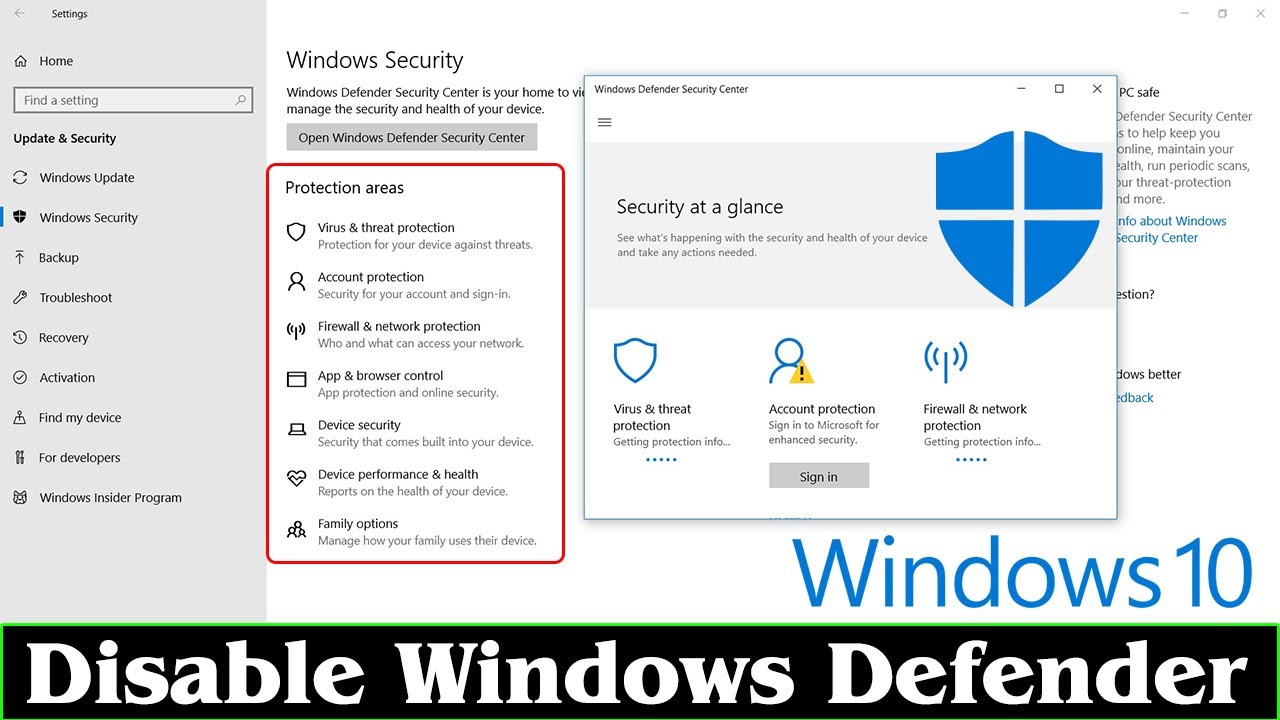 [GUIDE] How to Disable Windows Defender Windows 10 Easily - YouTube