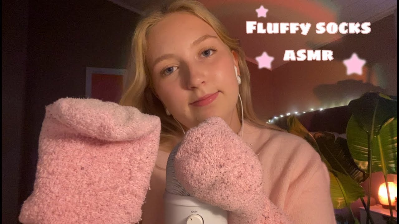 Fuzzy socks brain massage ASMR 💗🌷🌸 - YouTube