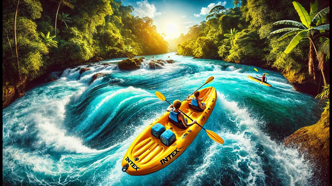 Intex Explorer K2 - Kayaking on the Veleka River - YouTube