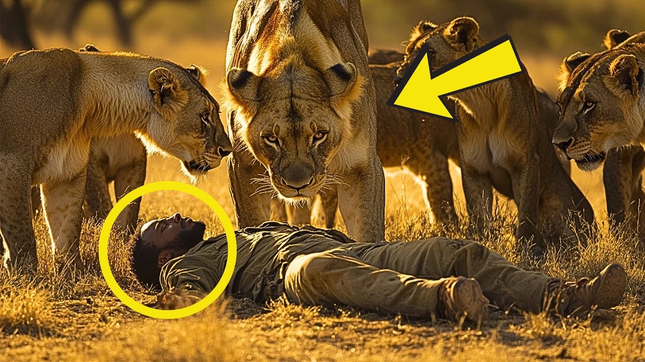 Lions Find an Unconscious Ranger...Then Do the Unthinkable! - YouTube