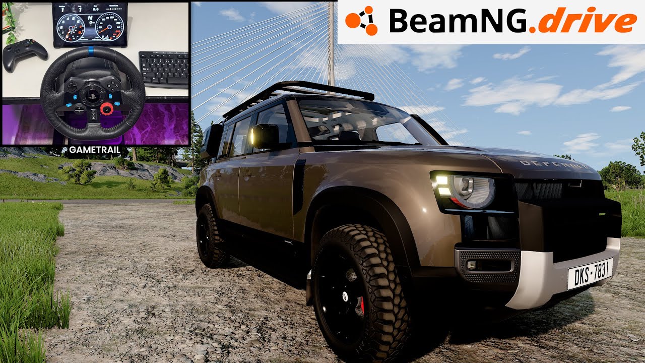 Driving Defender Tochan Trolley | BeamNG | Logitech g29 # ...