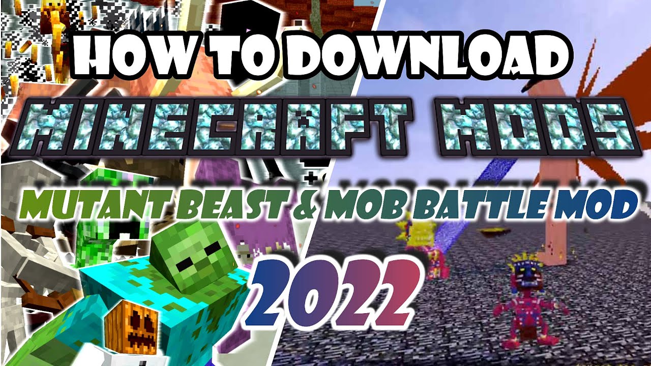 How to download Mutant Beast & Mob Battle Mod in Minecraft - YouTube