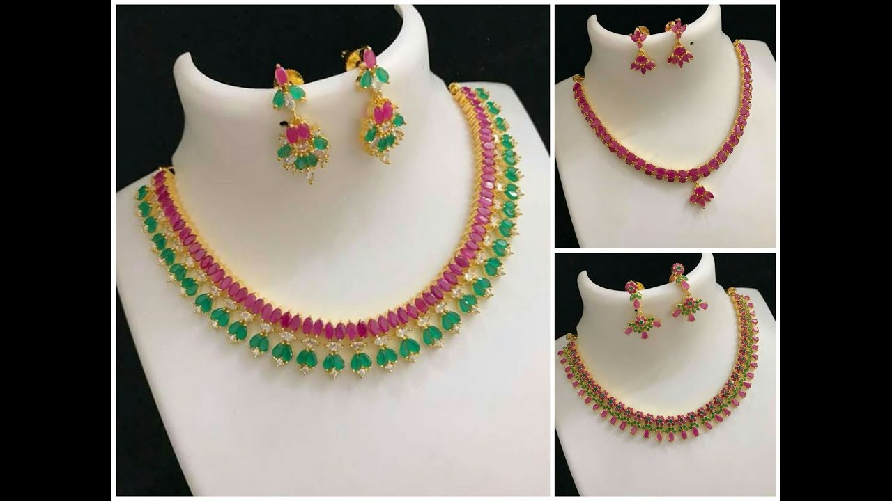 Latest 1grm Gold Necklace earrings With Price YouTube latest-1grm-gold-necklace-earrings-with-price-youtube