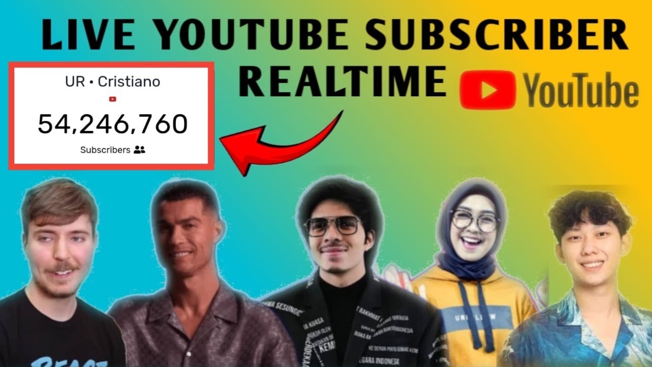 5 YOUTUBER LIVE SUBS QUICK QOUNT YOUTUBE - YouTube