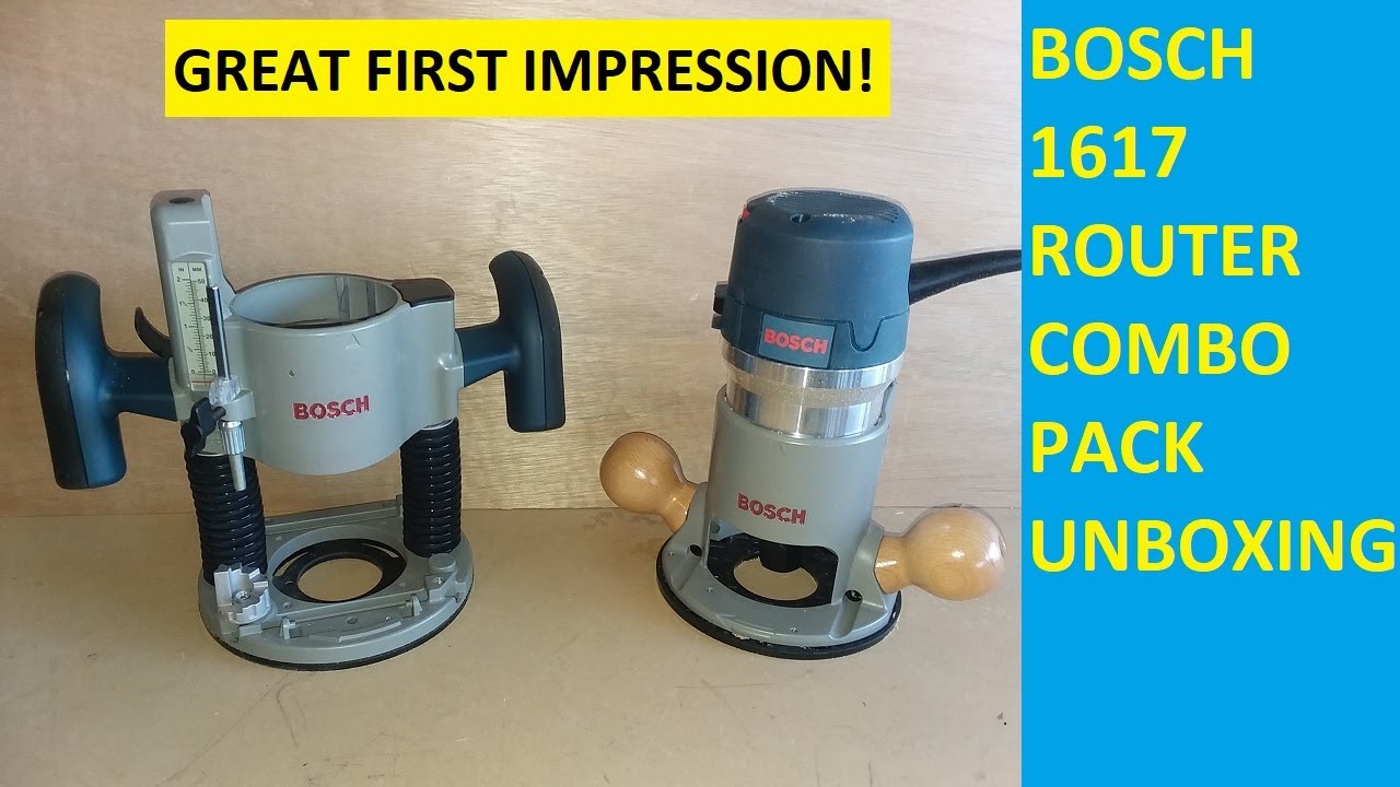 Bosch 1617 EVSPK Router Combo Pack Unboxing and Review - YouTube