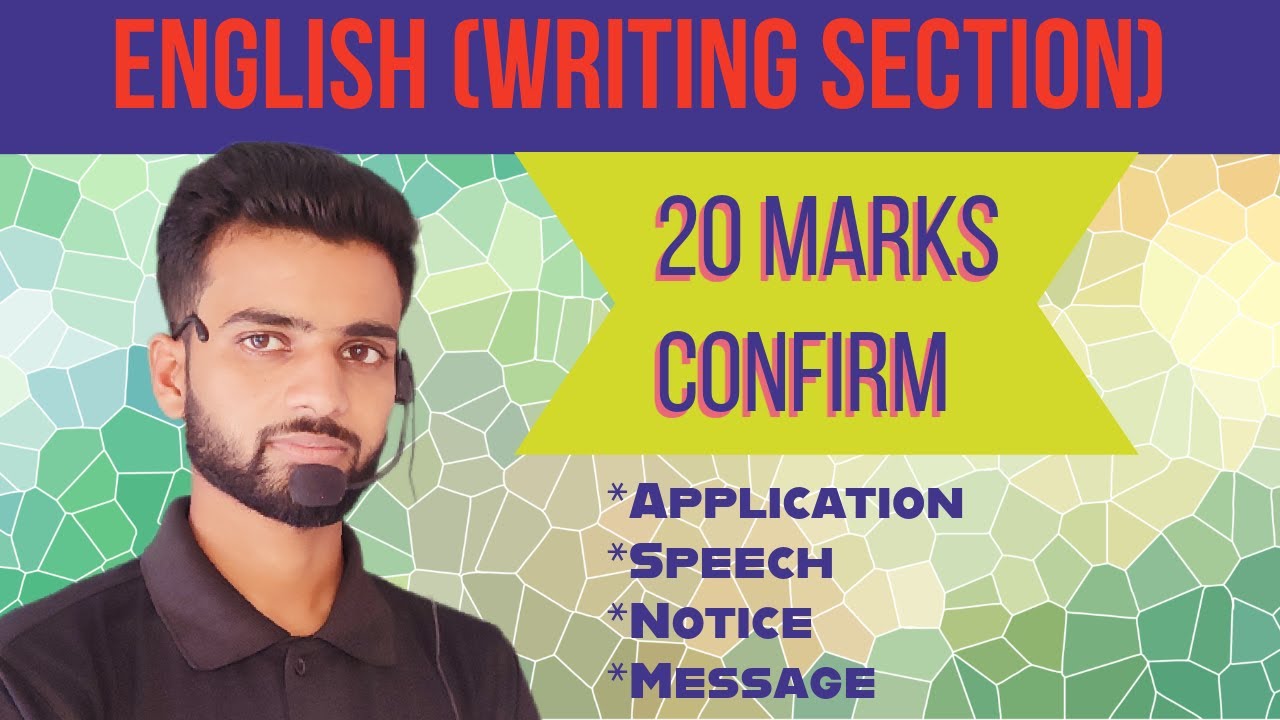 NOTICE WRITING|| SPEECH || MESSAGE || ENGLISH WRITING SECTION || CLASS ...