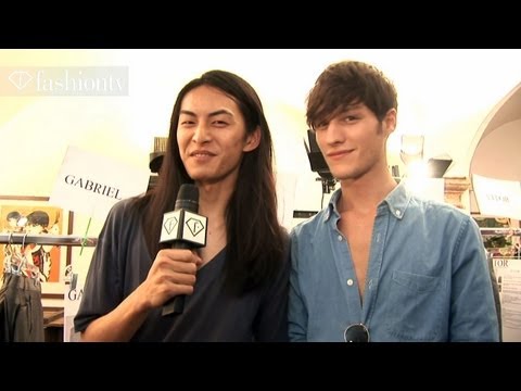 David Chiang @ John Varvatos Backstage - Milan Men's Fashion Week Spring 2012 | FashionTV - FTV.com