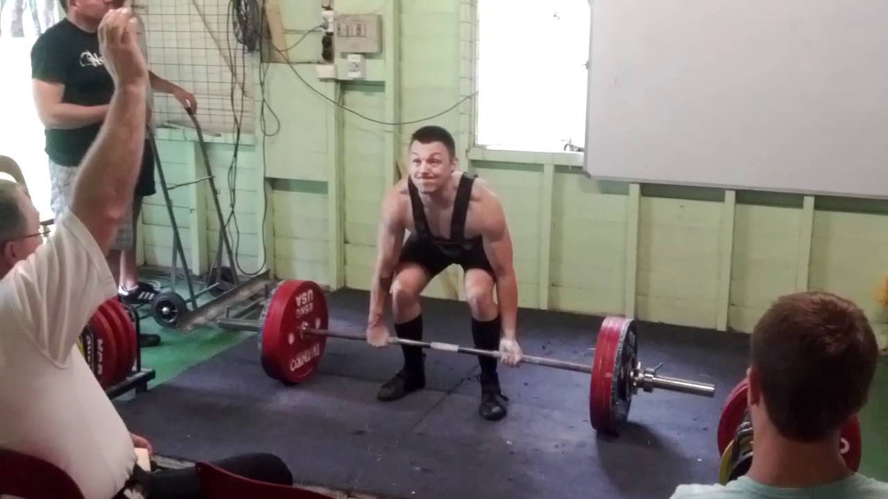 Ben Langton 220KG Deadlift (2nd attempt) RAW Powerlifting - YouTube