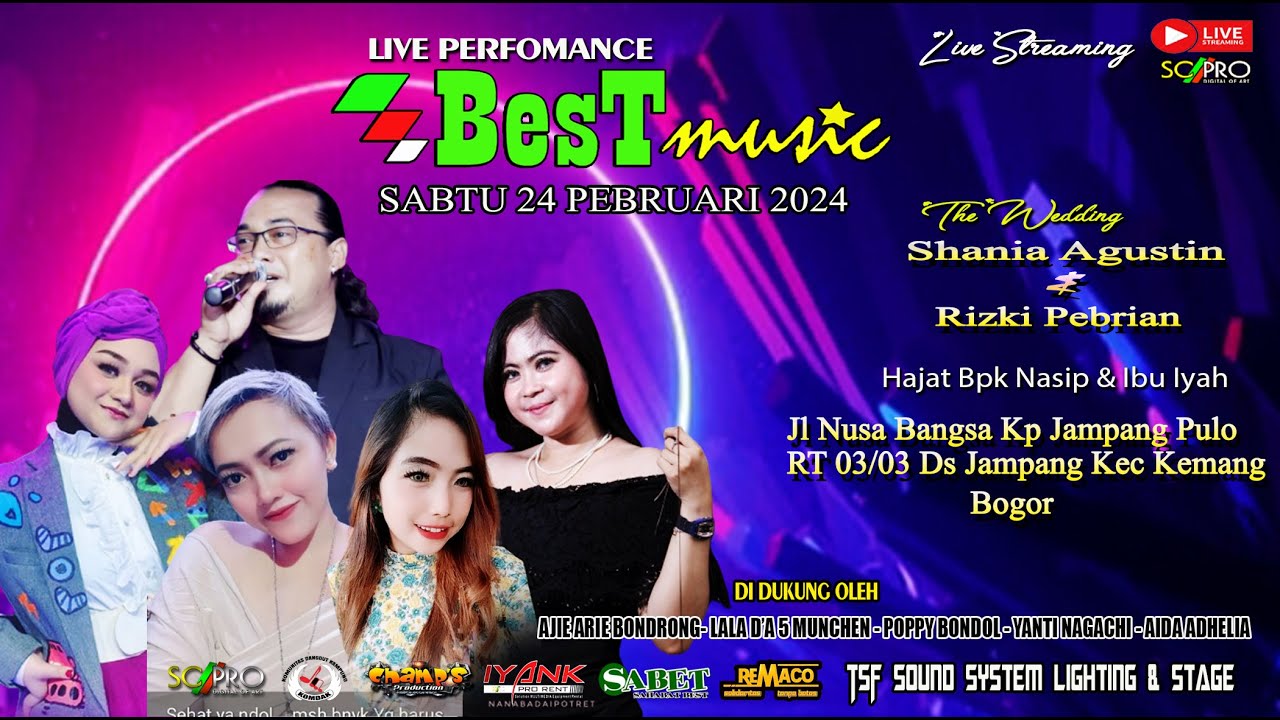 SC PRO DEPOK | Live BesT Music | Wedding Shania Agustin & Rizki Pebrian I 24 Pebruari 2024 - YouTube