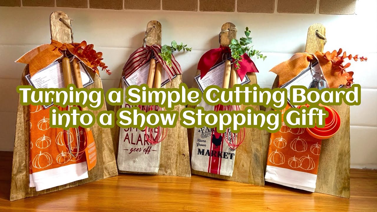 How to turn a simple cutting board into a show stopping gift | Diy ...