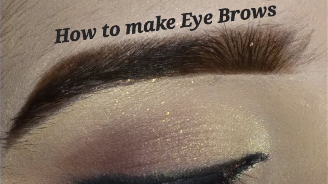 How to make Eye Brows | Easy and Quick way | Makeover by Asma - YouTube
