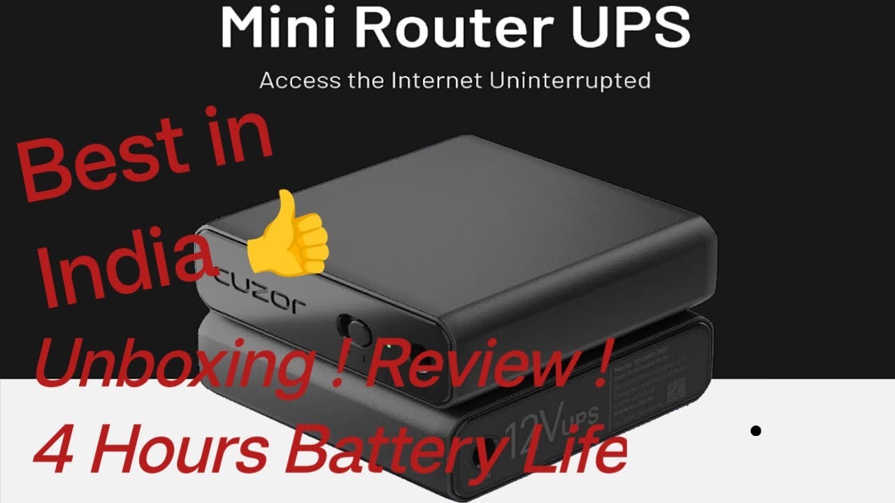 Best UPS for WiFi Routers in India! Cuzor 12v UPS||Power Backup up to 4 ...