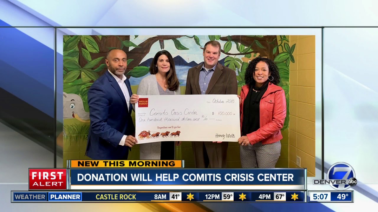 Donation will help Comitis Crisis Center - YouTube
