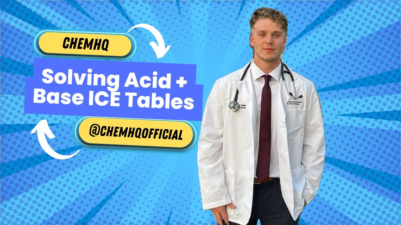 Acid/Base ICE tables - YouTube