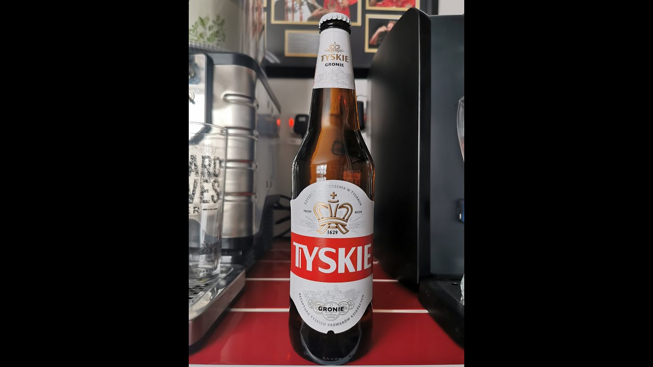 Tyskie polish lager 5% - Tyskie brewery - review No. 498 - YouTube