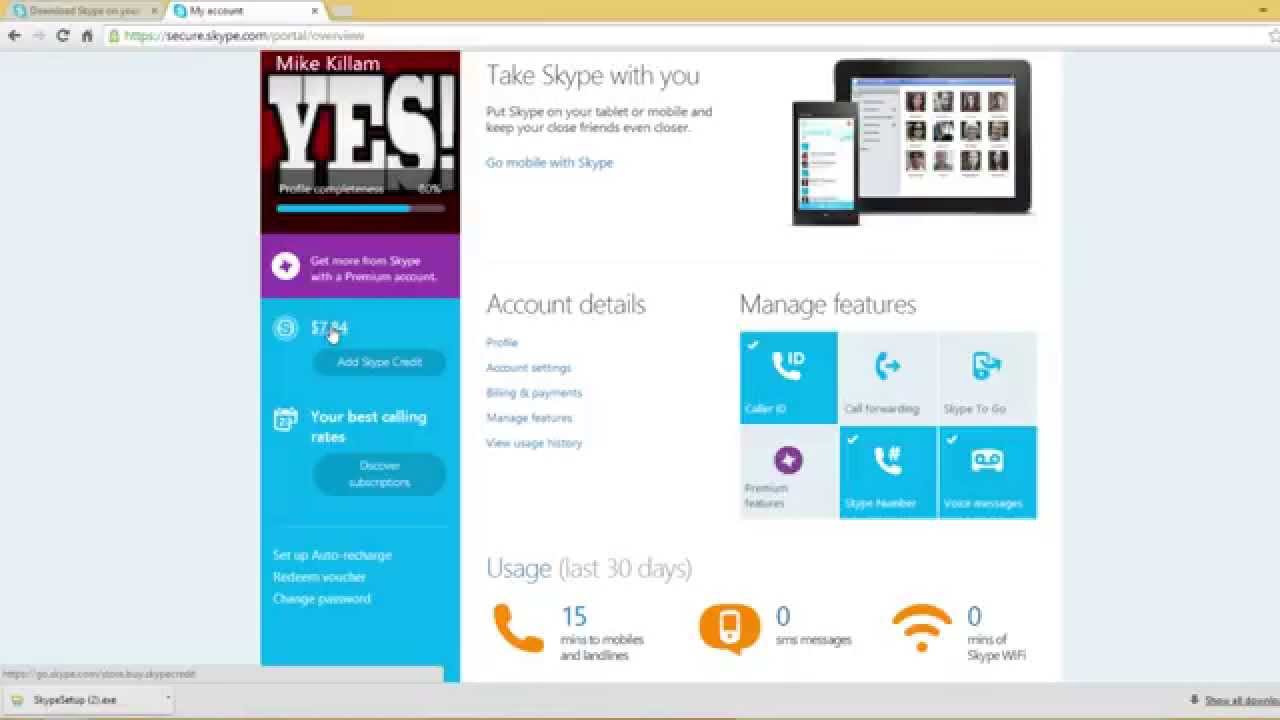 Using Skype - Basic & Premium Features - YouTube
