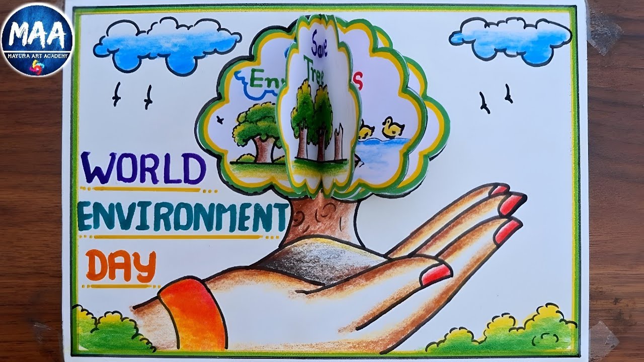 World Environment Day Drawing | Save Environment drawing | Environment ...
