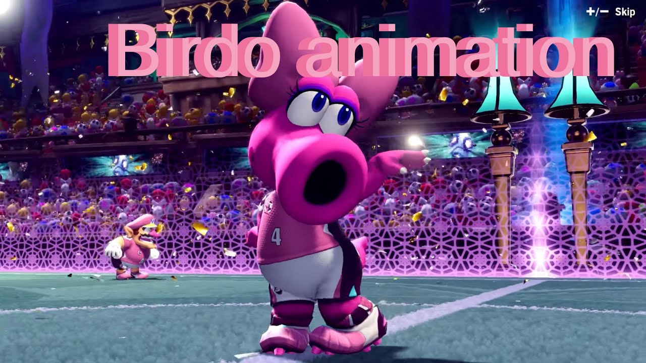 Mario strikers battle league (Birdo animation) - YouTube