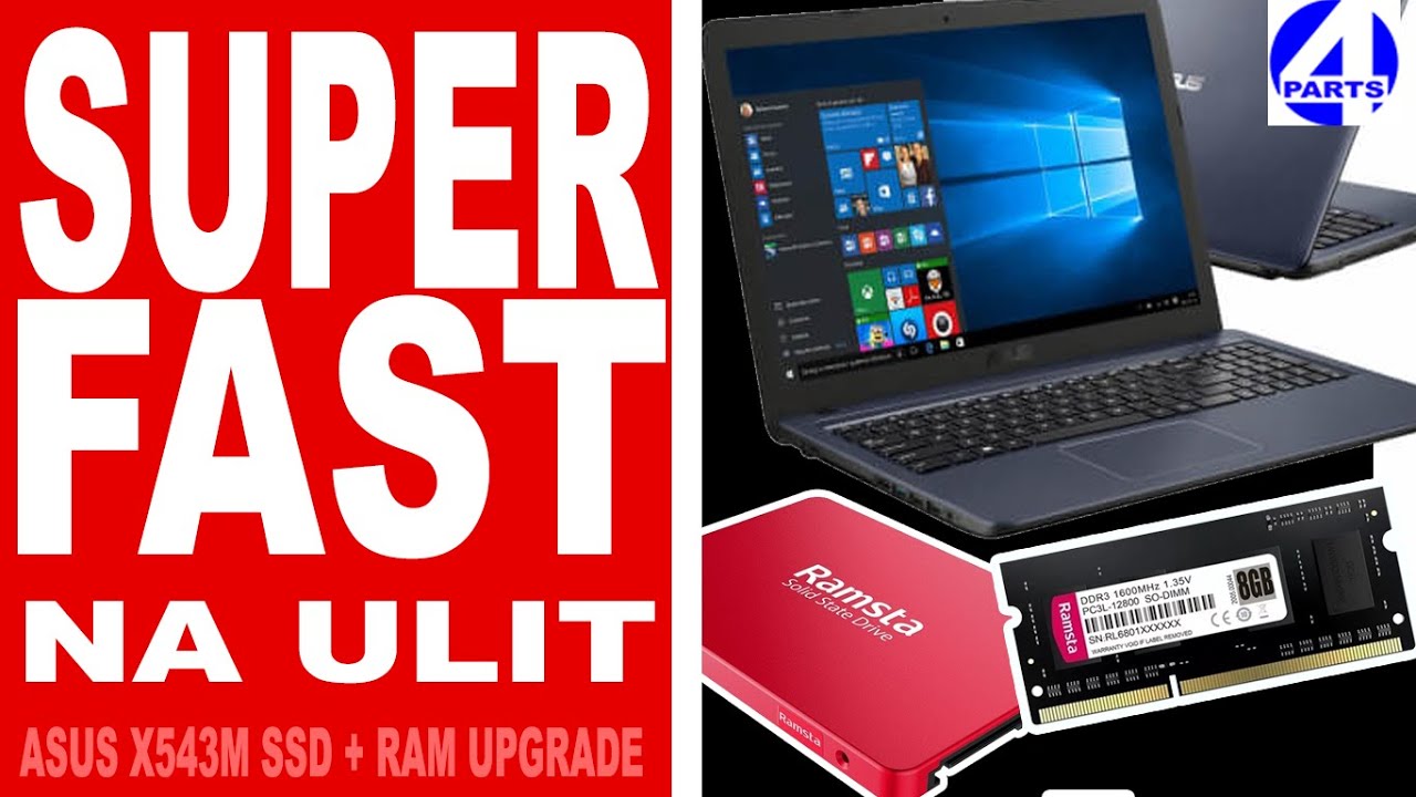 PAANO PABILISIN ANG ANG LUMANG LAPTOP? (Asus X543M Upgrade) (with ...