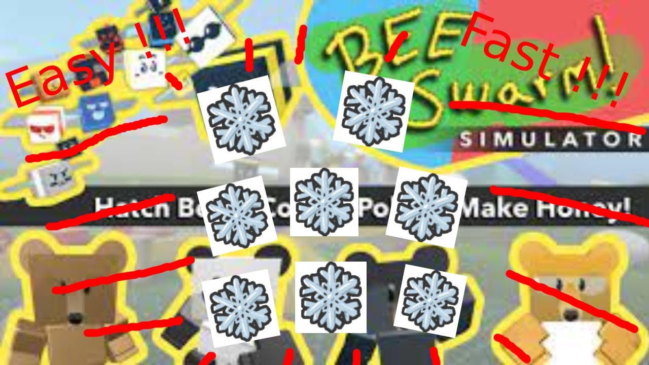 How to get Snowflakes fast in Bee Swarm - YouTube