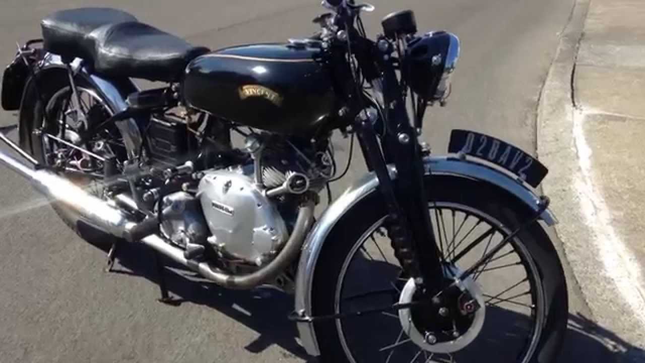 1951 Vincent Comet Motorcycle 500cc - (13) Running again - YouTube