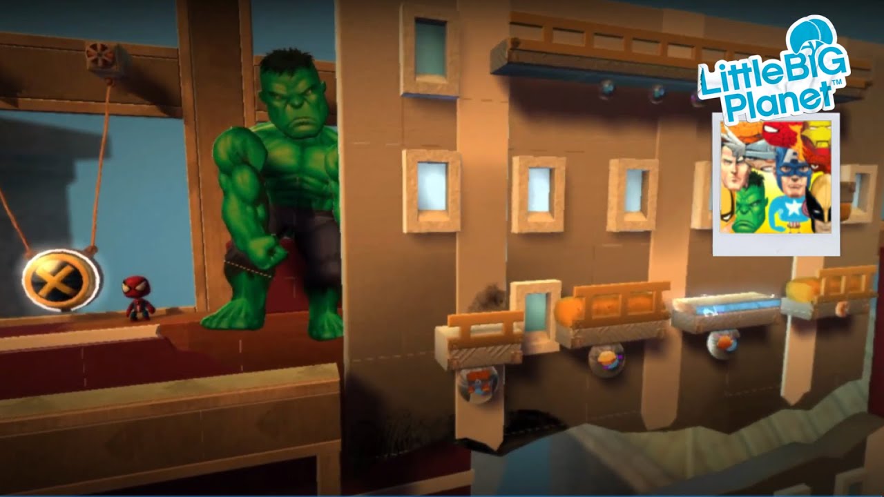 LittleBigPlanet - Marvel Level Kit - YouTube