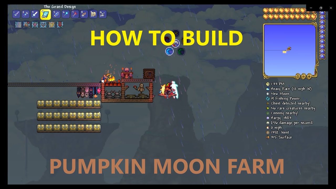 SUPER EASY pumpkin moon farm - YouTube