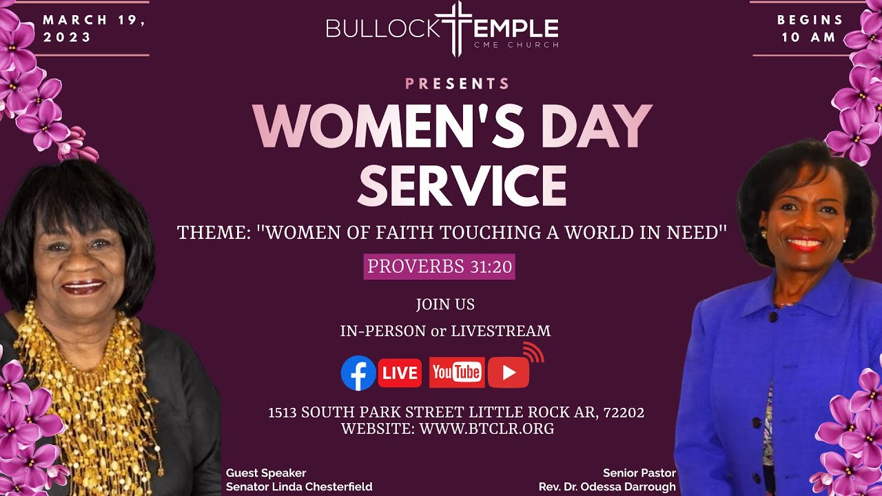Bullock Temple | Sunday Worship | "Women Of Faith, Touching A World Of ...