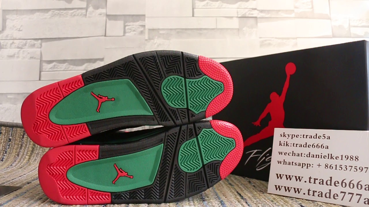 Authentic Air Jordan 4 Retro Gucci - YouTube